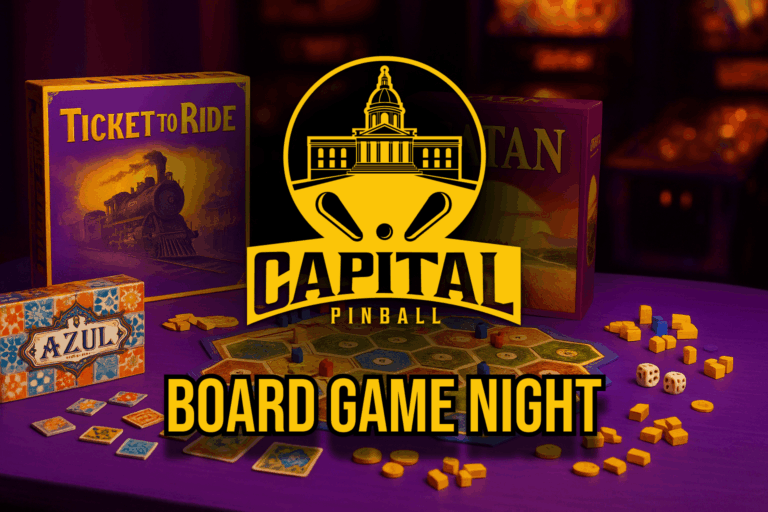 Events from October 11, 2024 – November 24, 2024 – Capital Pinball